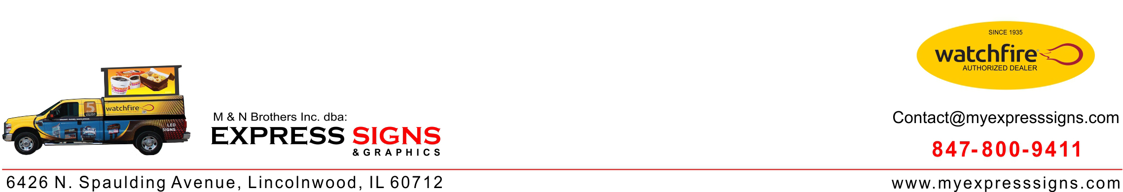 Feel free to contact us - My Express Signs